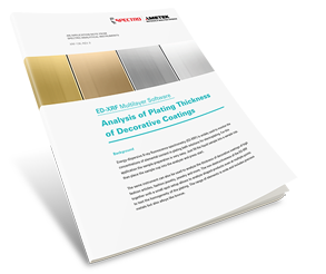 ED-XRF Analysis of Plating Thickness of Decorative Coatings
