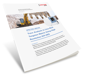 ICP-OES Trace Analysis in Line-Rich Tungsten Matrix