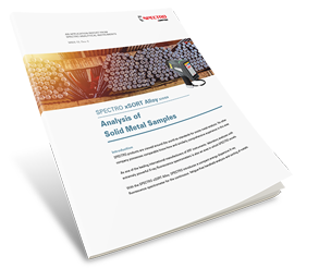 Analysis of Solid Metal Samples Using the SPECTRO xSORT XRF Handheld