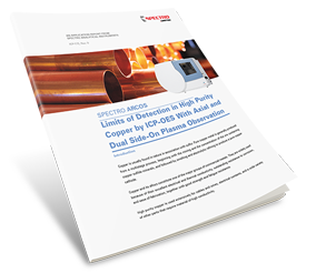 Limits of Detection in High Purity Copper by ICP-OES