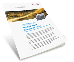 Elemental Analysis of Gold Using the SPECTROMAXx LMX10