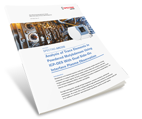 Trace Element Analysis in Molybdenum Using ICP-OES DSOI