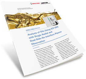 Application Report: Analysis of Oils by ICP-OES with DSOI