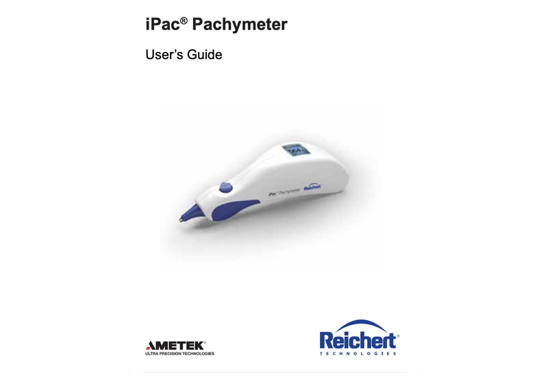 iPac® Pachymeter - Inspired Pachymetry - Reichert Technologies ...